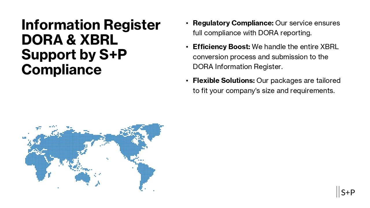 Information Register DORA & XBRL Support by S+P Compliance